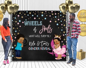 Wheels or Heels Backdrop | Etsy
