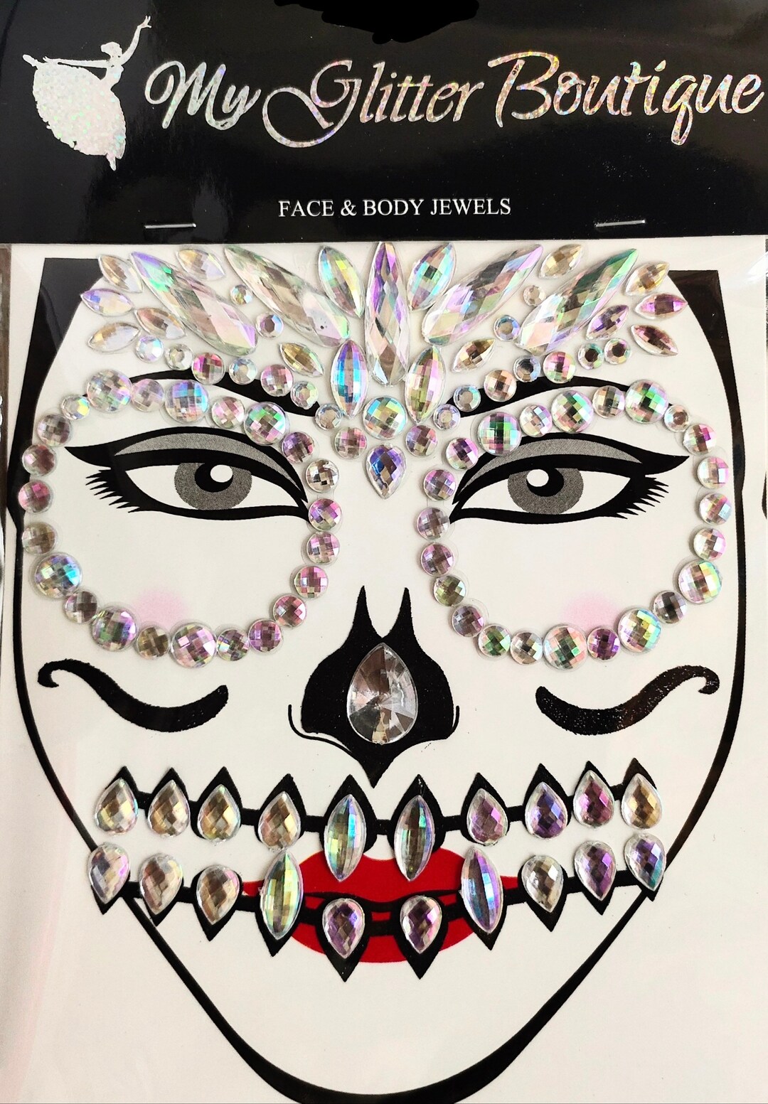 MGB Skeleton Face Jewels - Etsy