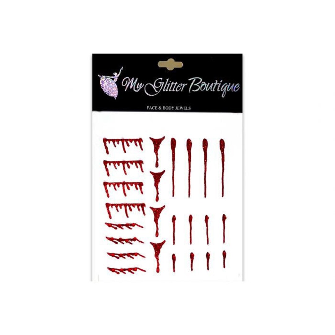 MGB Self Adhesive Halloween Blood Stickers/festival Jewels/party ...