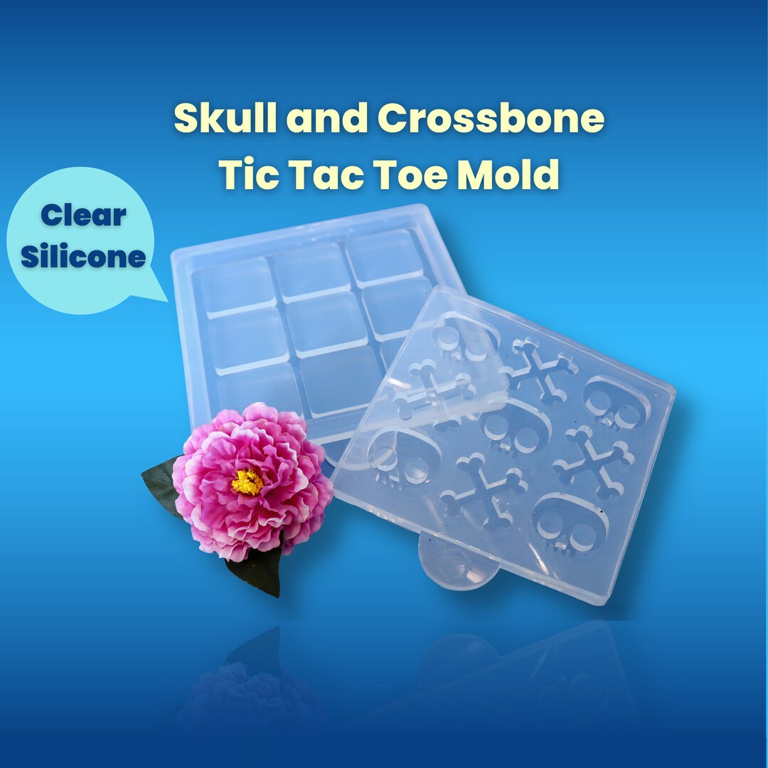 Skull and Crossgone Tic Tac Toe Mold / Game Board / Noughts - Etsy