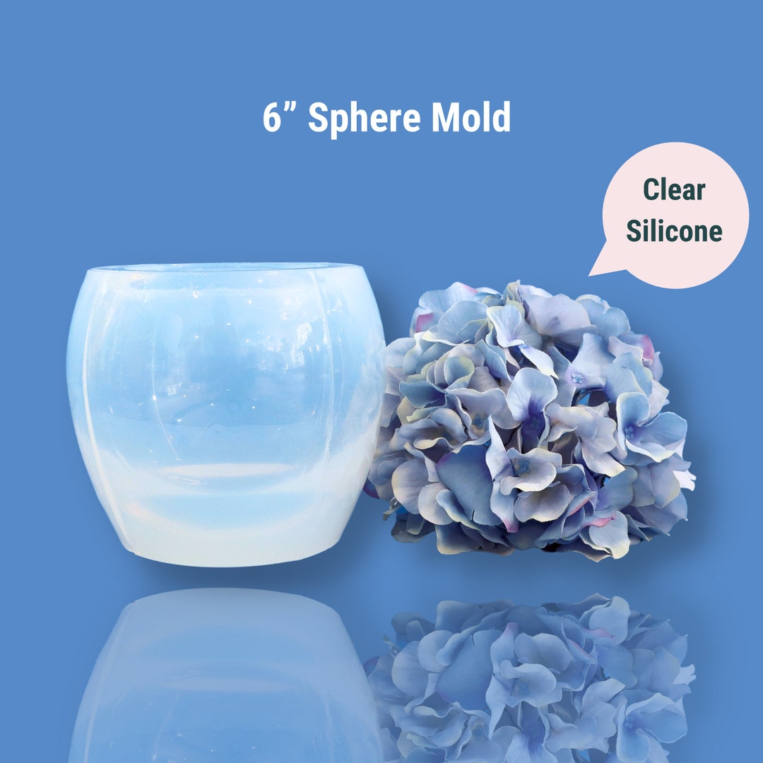 Clear Silicone 6" (150mm) Sphere Mold / Paperweight Mold / Seamless ...