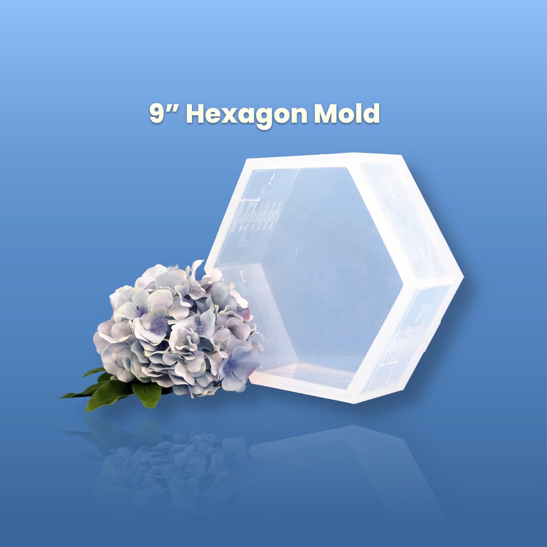 9 Hexagon Clear Silicone Mold / Deep Silicone Block Mold - Etsy