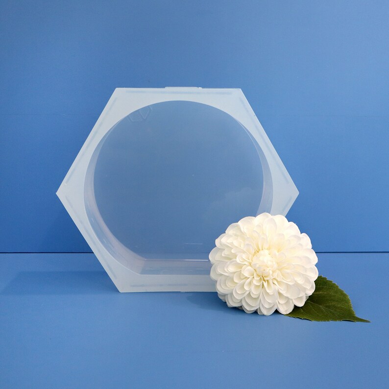 9" X 3" Clear Silicone Standing Round Circle Mold / Deep Silicone Block ...