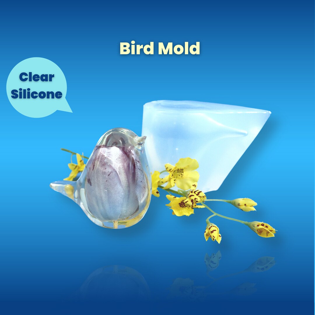 Clear Silicone Bird Mold / Shiny Mold for Resin / Glossy / Jesmonite ...