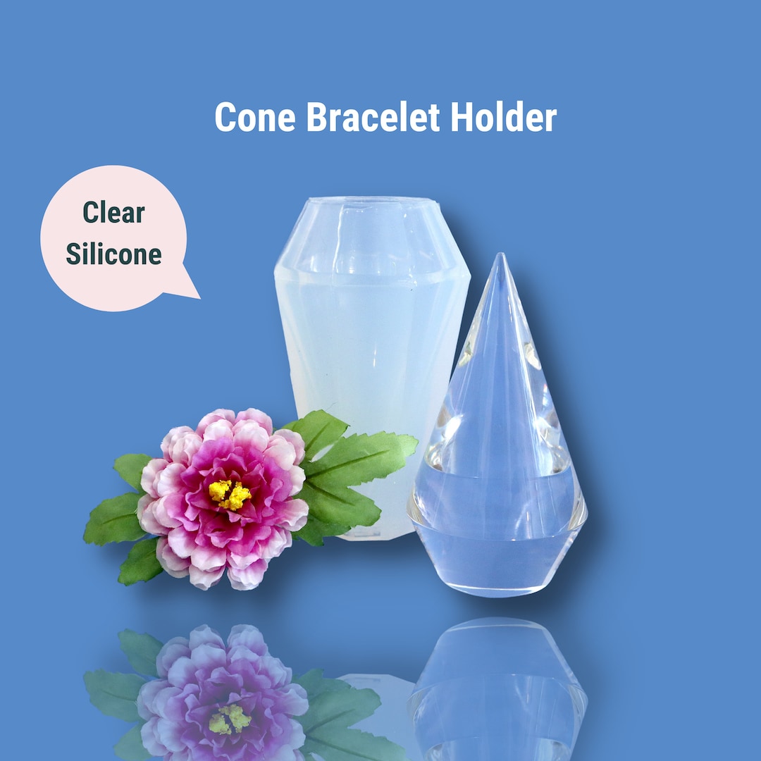 Clear Silicone Cone Bracelet Holder / Ringholder Mold / Ring Cone Mold ...