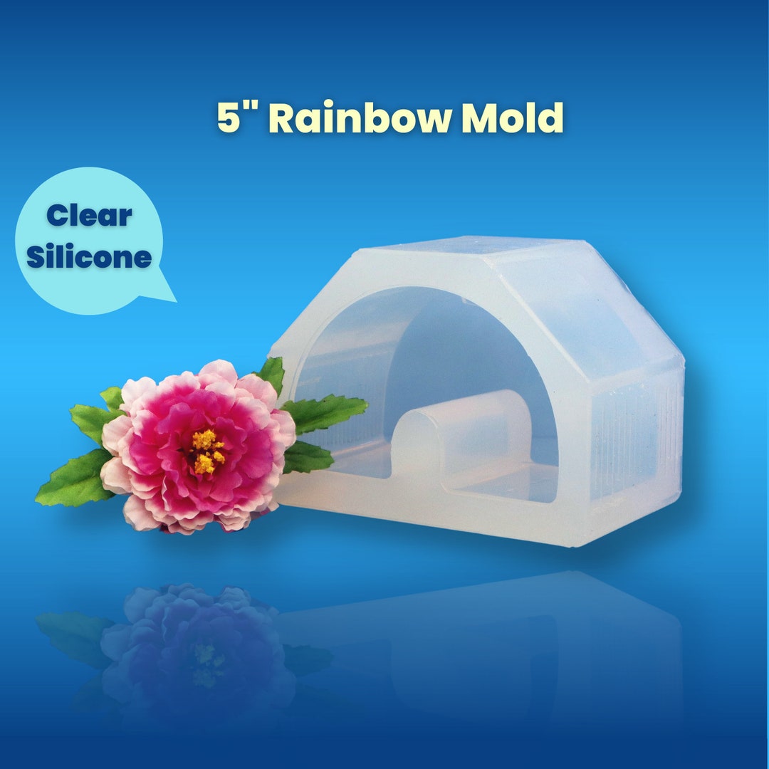 Clear Silicone 5 Rainbow Paperweight Mold / Deep Silicone Mold / Resin ...