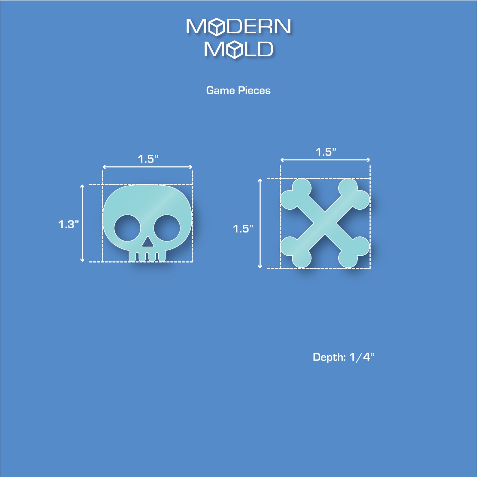 Skull and Crossgone Tic Tac Toe Mold, Silicone Mold Noughts and Crosses ...