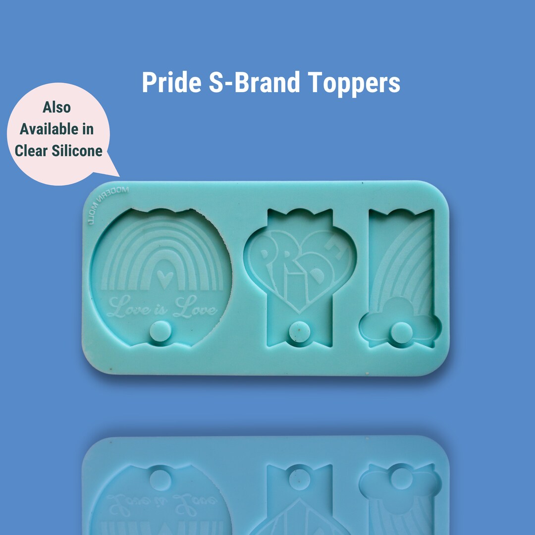 Stanley Tumbler Pride Topper Mold, LGBTQ2S+ Gay Pride Silicone Mold ...