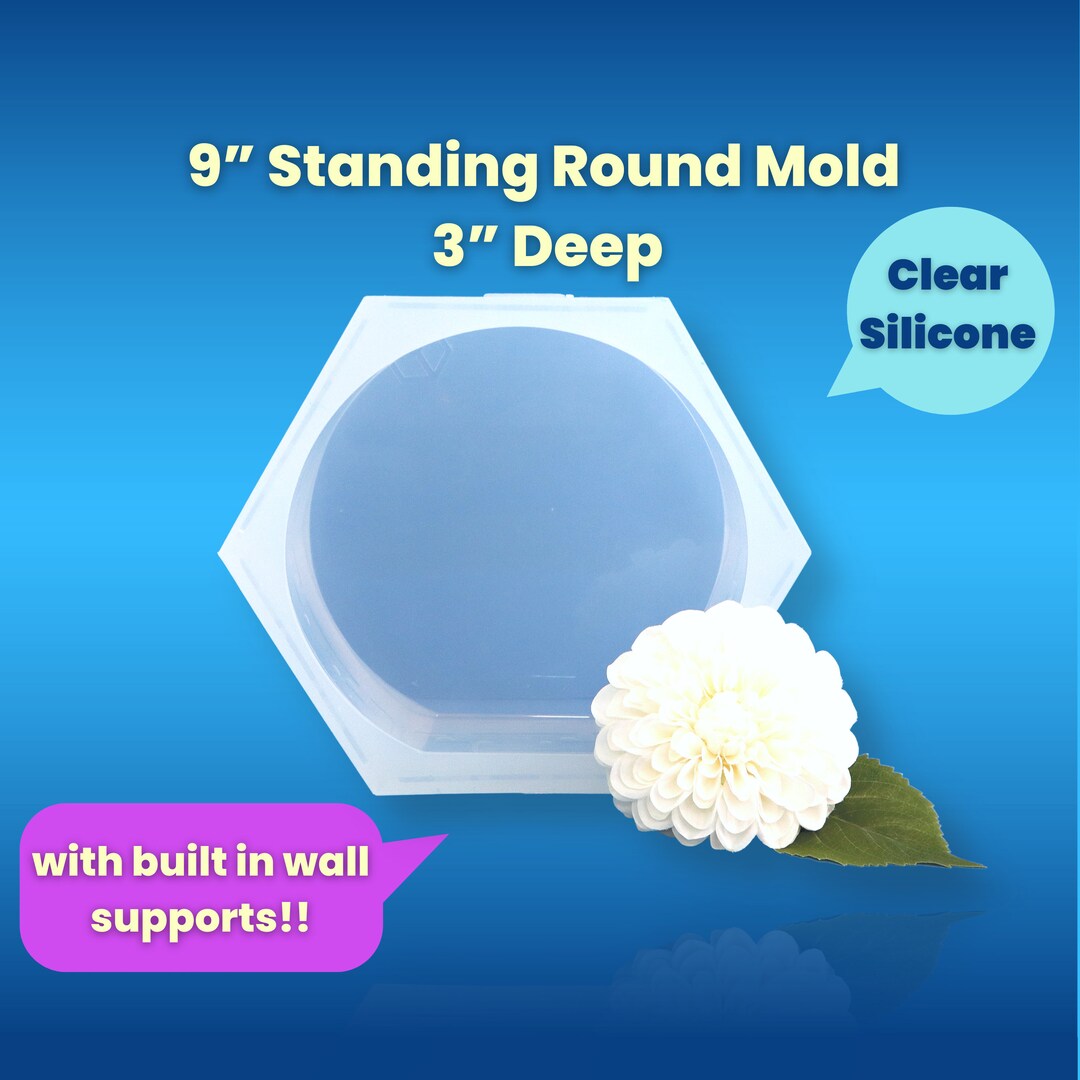9 X 3 Clear Silicone Standing Round Circle Mold / - Etsy