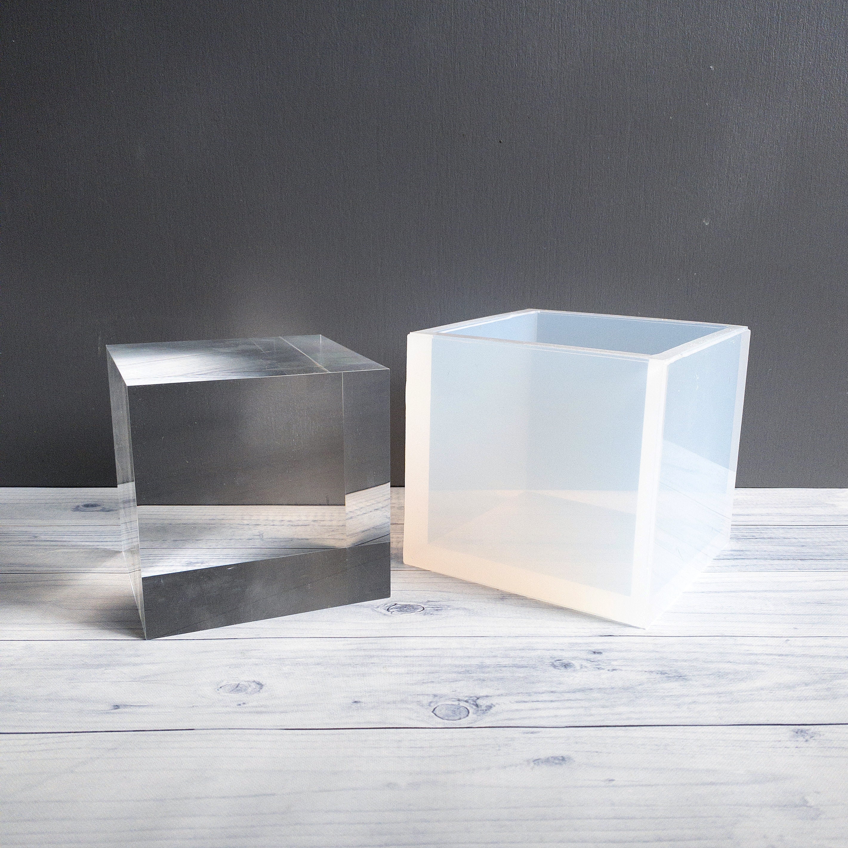 4x4x4 Clear Silicone Cube Mold / Deep Silicone Mold / Resin | Etsy