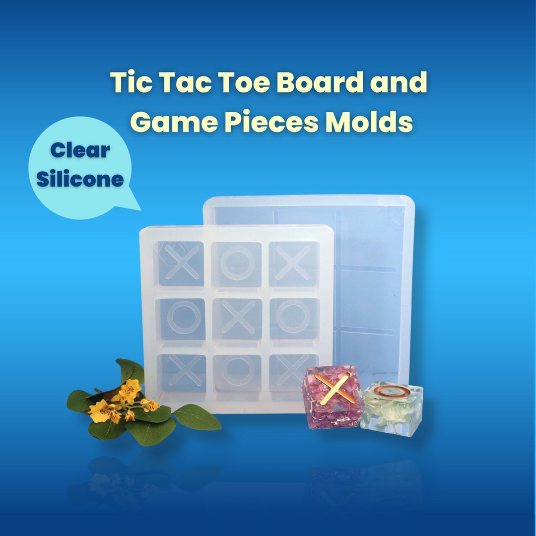 Tic Tac Toe Mold / Game Board / Noughts and Crosses / Clear Silicone ...
