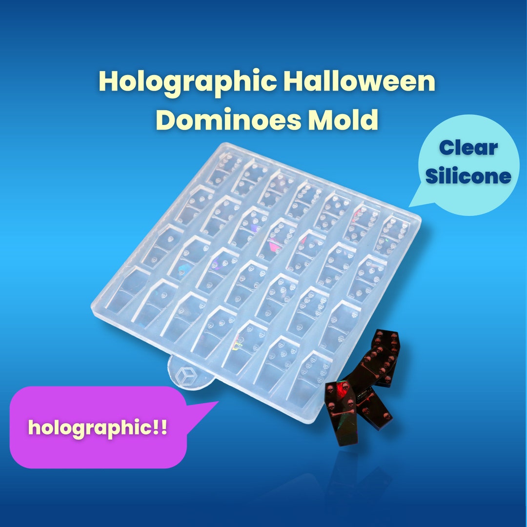 Halloween Dominos Mold / Game Board / Novelty Standard Size Double Six ...