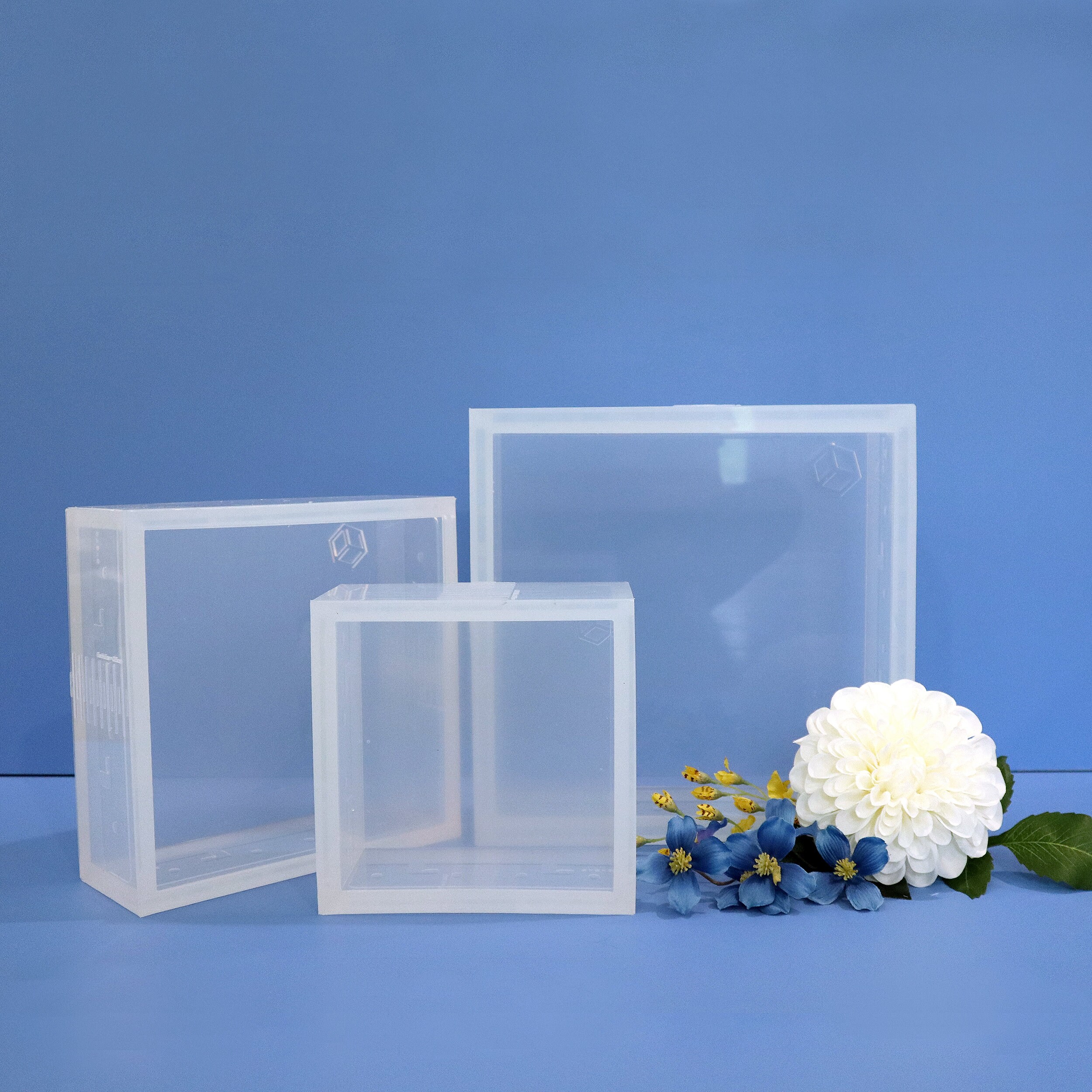 SET of 6 8 and 10 Clear Silicone Square - Etsy