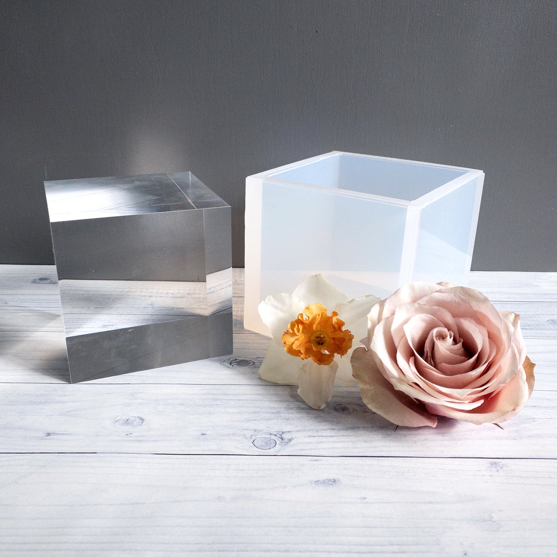 4x4x4 Clear Silicone Cube Mold / Deep Silicone Mold / Resin | Etsy