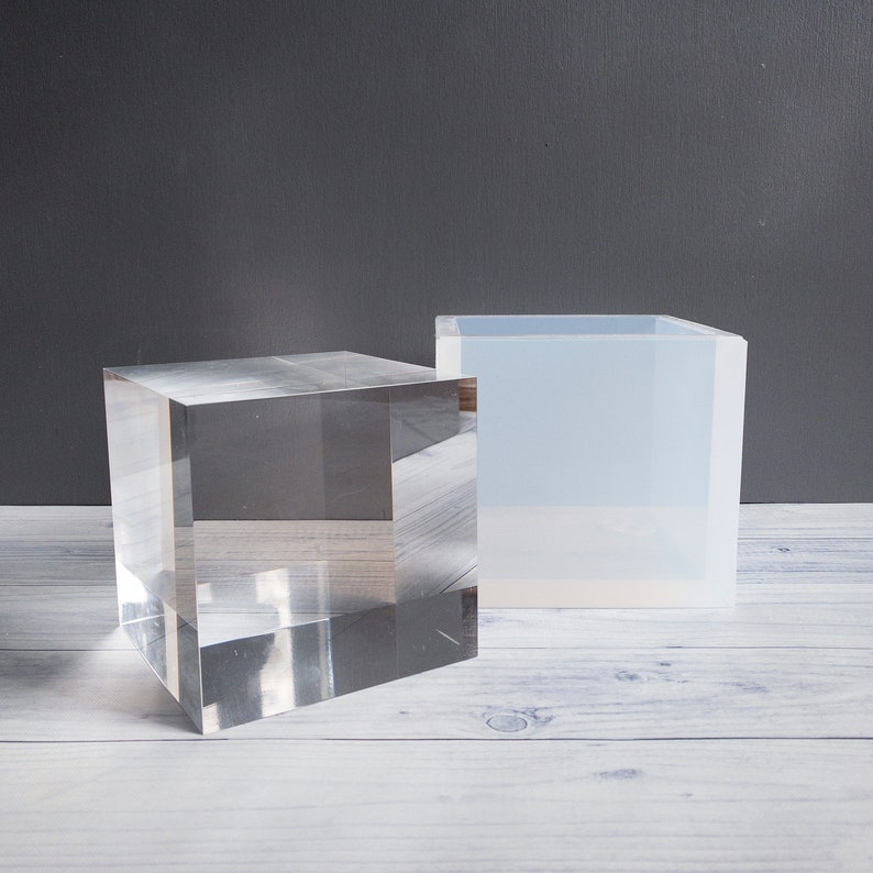 4x4x4 Clear Silicone Cube Mold / Deep Silicone Mold / Resin | Etsy