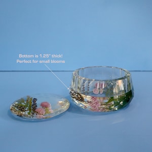 Clear Silicone Faceted Trinket Dish Mold / Candy Jewelry Dish / Tray ...