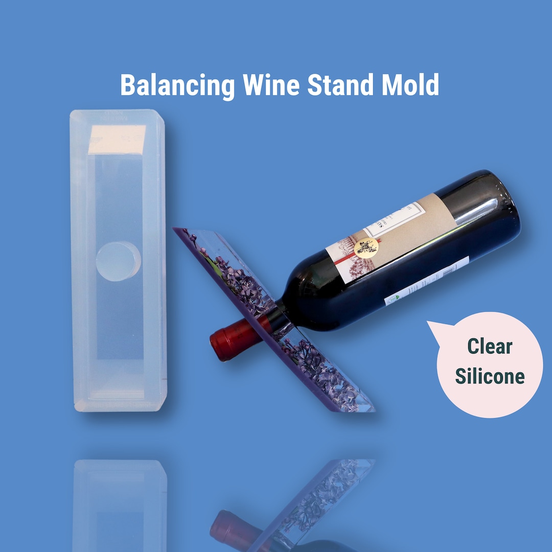 Balancing Wine Bottle Holder Silicone Mold, Wine Bottle Holder Mold ...