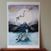 Snow Leopard // A4 Art Print - Etsy