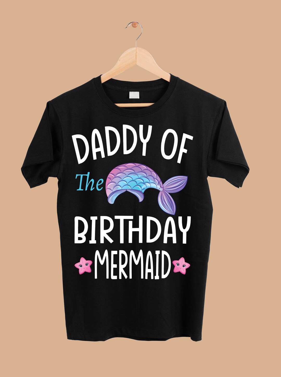 Daddy of the Birthday Mermaid Merman Family Matching Png Sublimation ...