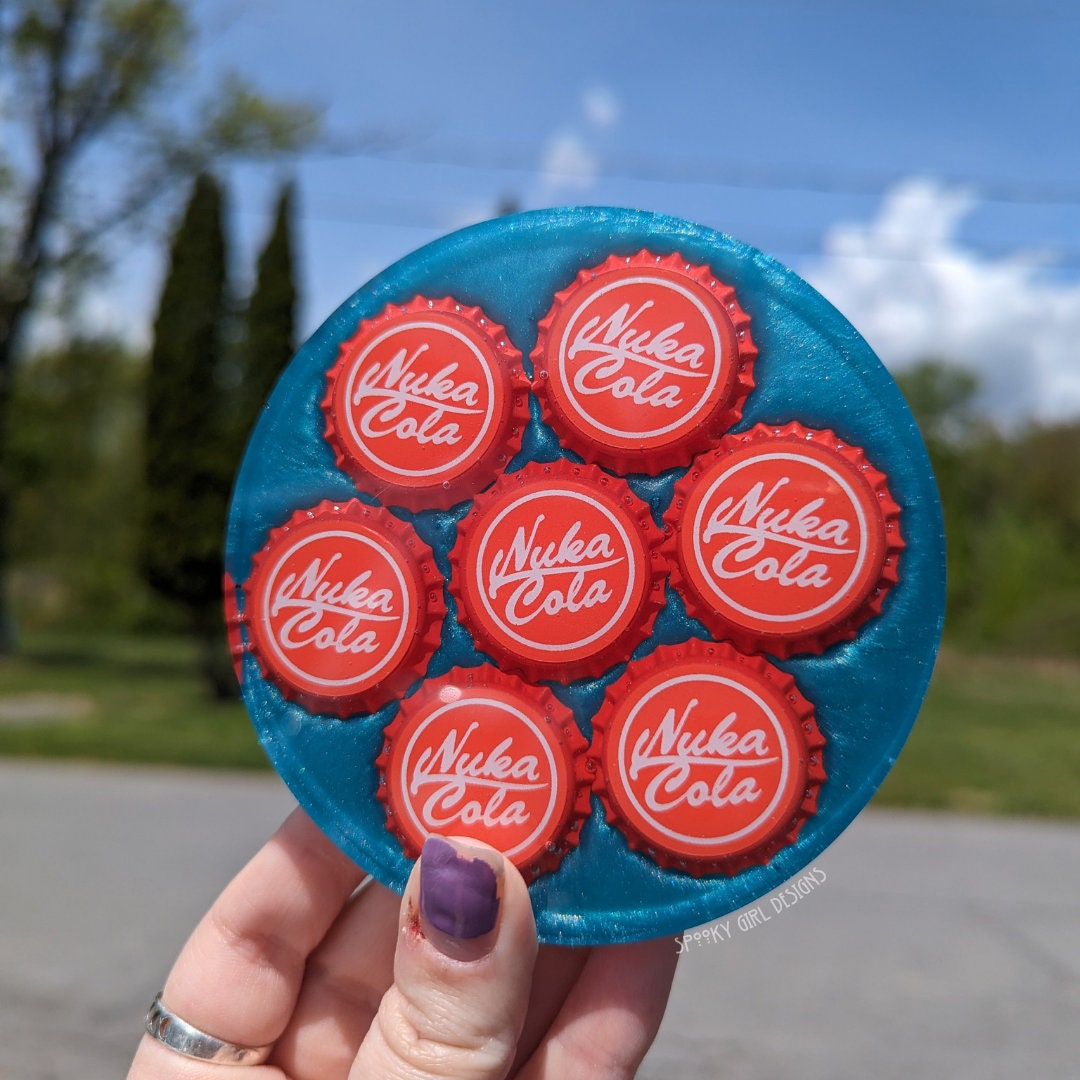 Fallout Resin Coaster, Fallout Inspired Coaster, Bottle Cap Coaster ...
