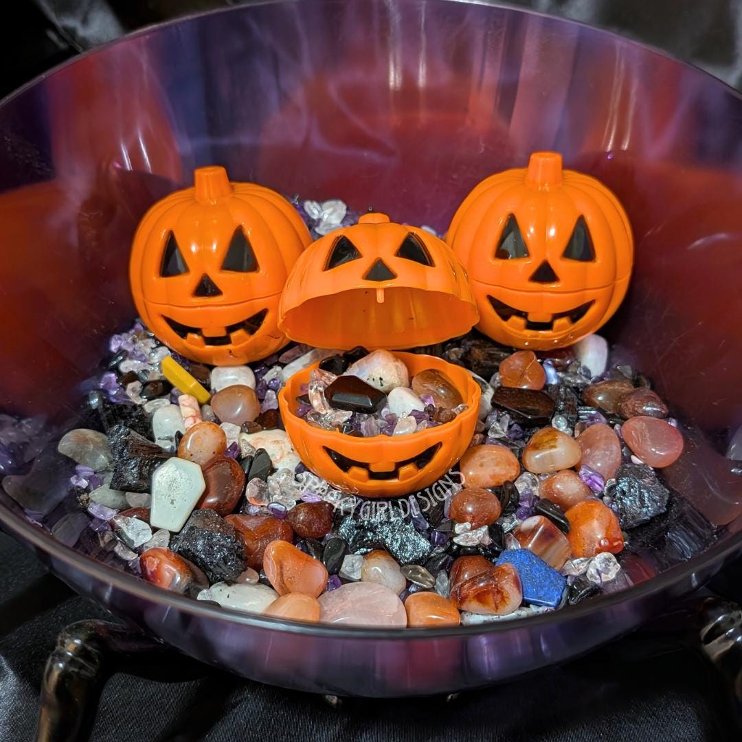 Crystal Confetti, Halloween Crystals, Mystery Crystal, Gift for Witch ...
