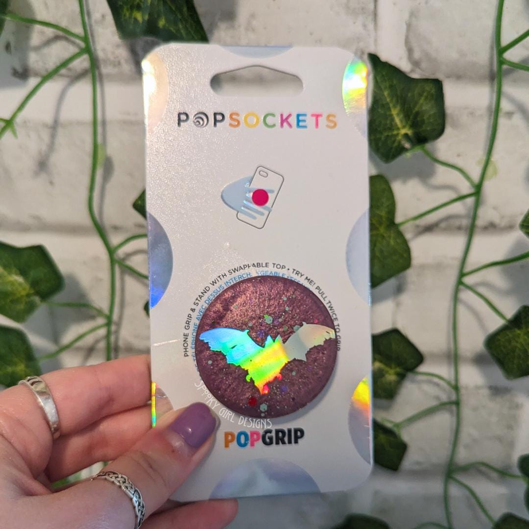 Holographic Bat Popsocket™ With Swappable Top - Etsy