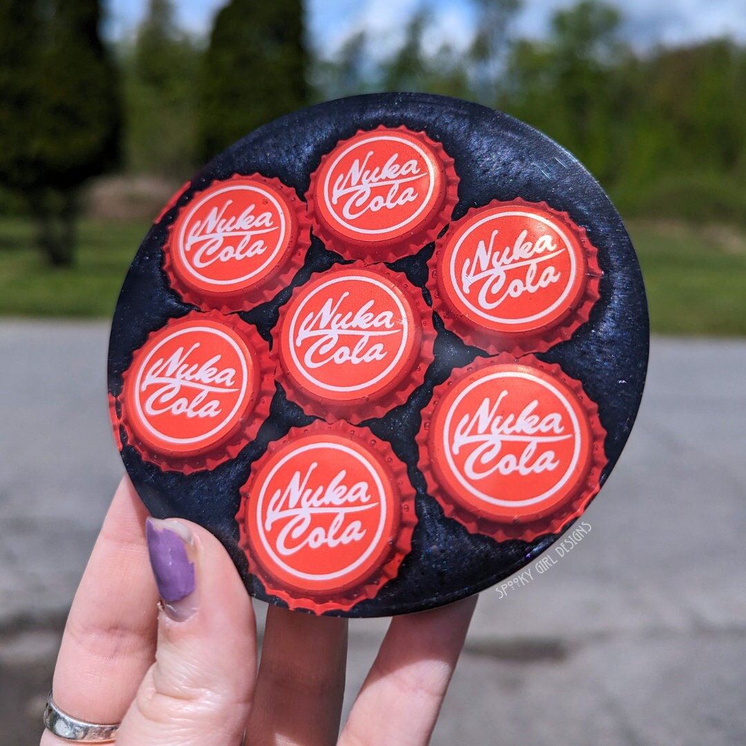 Fallout Resin Coaster, Fallout Inspired Coaster, Bottle Cap Coaster ...