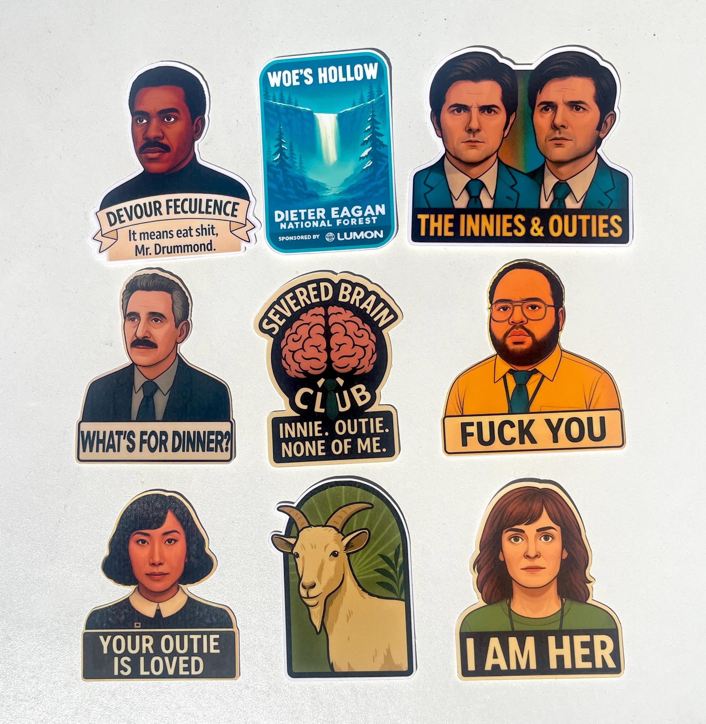 Severance Sticker Set: Lumon Inspired Vinyl Decals - Etsy
