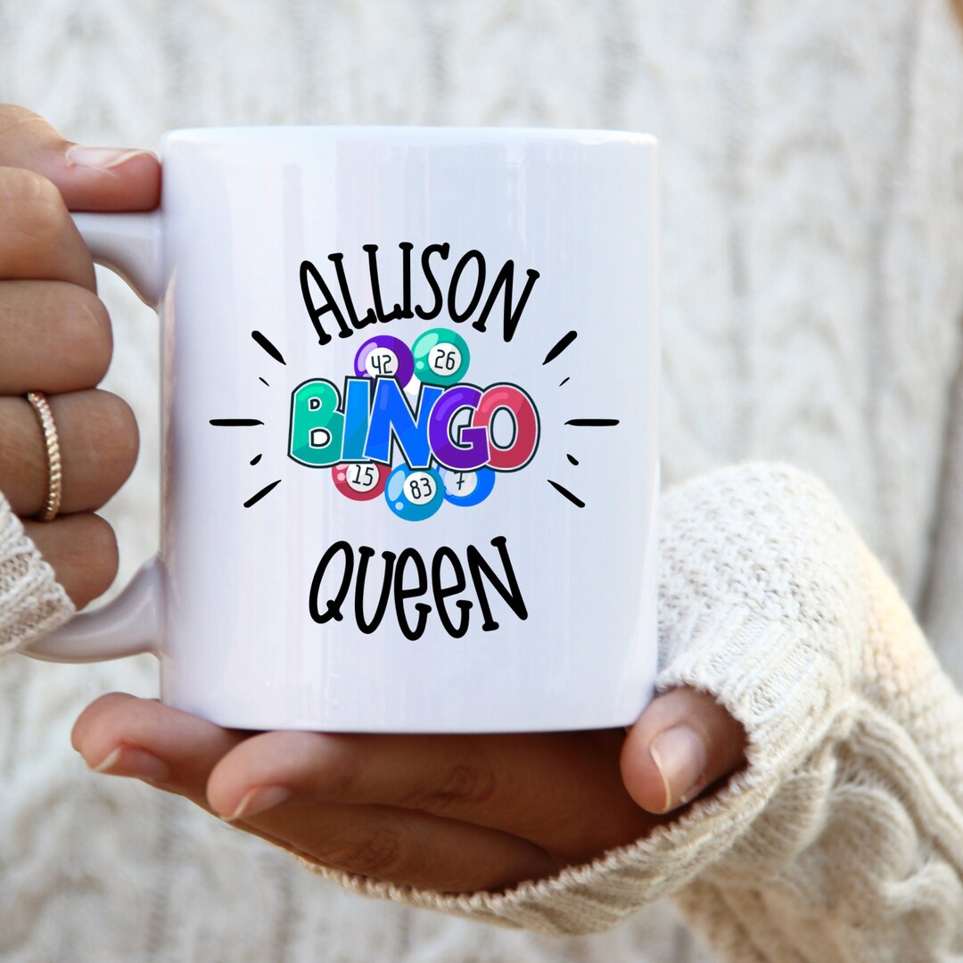 Personalized Bingo Queen Mug, Bingo Mug, Bingo Gift - Etsy