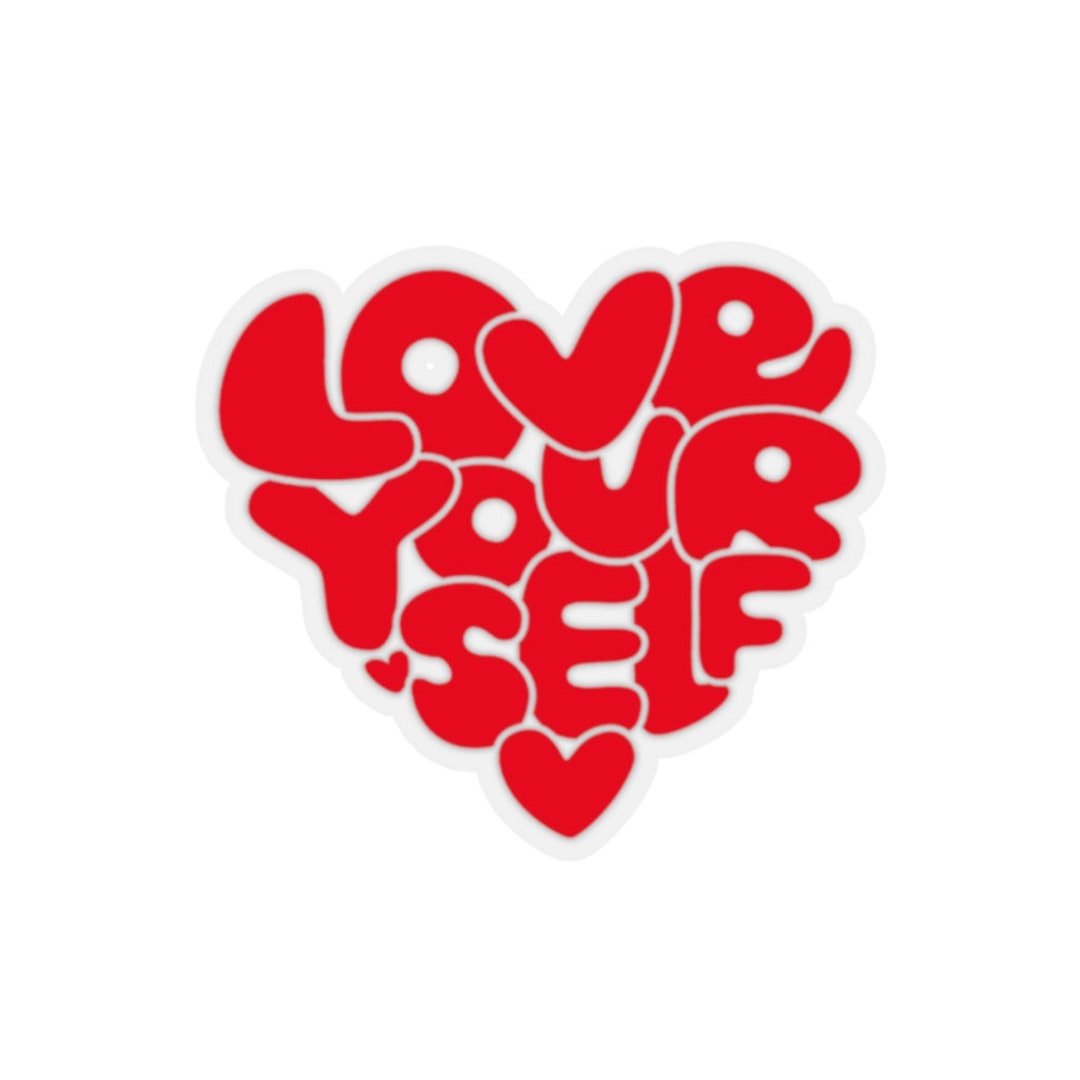 Love Yourself Vinyl Sticker, Laptop Sticker, Hydroflask Decal, Journal ...