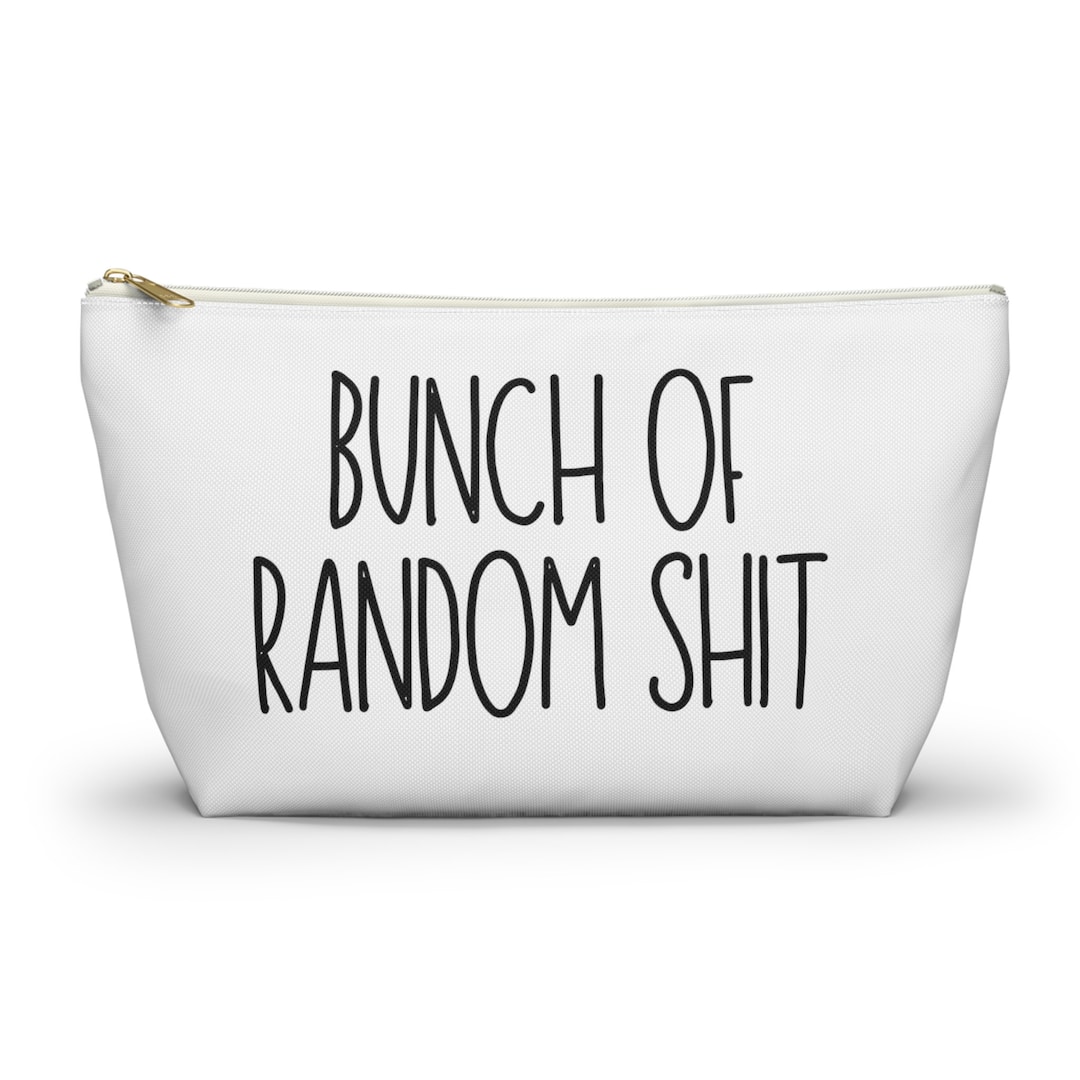 Bunch of Random Shit Accessory Pouch, Travel Accessory Bag, Charger ...