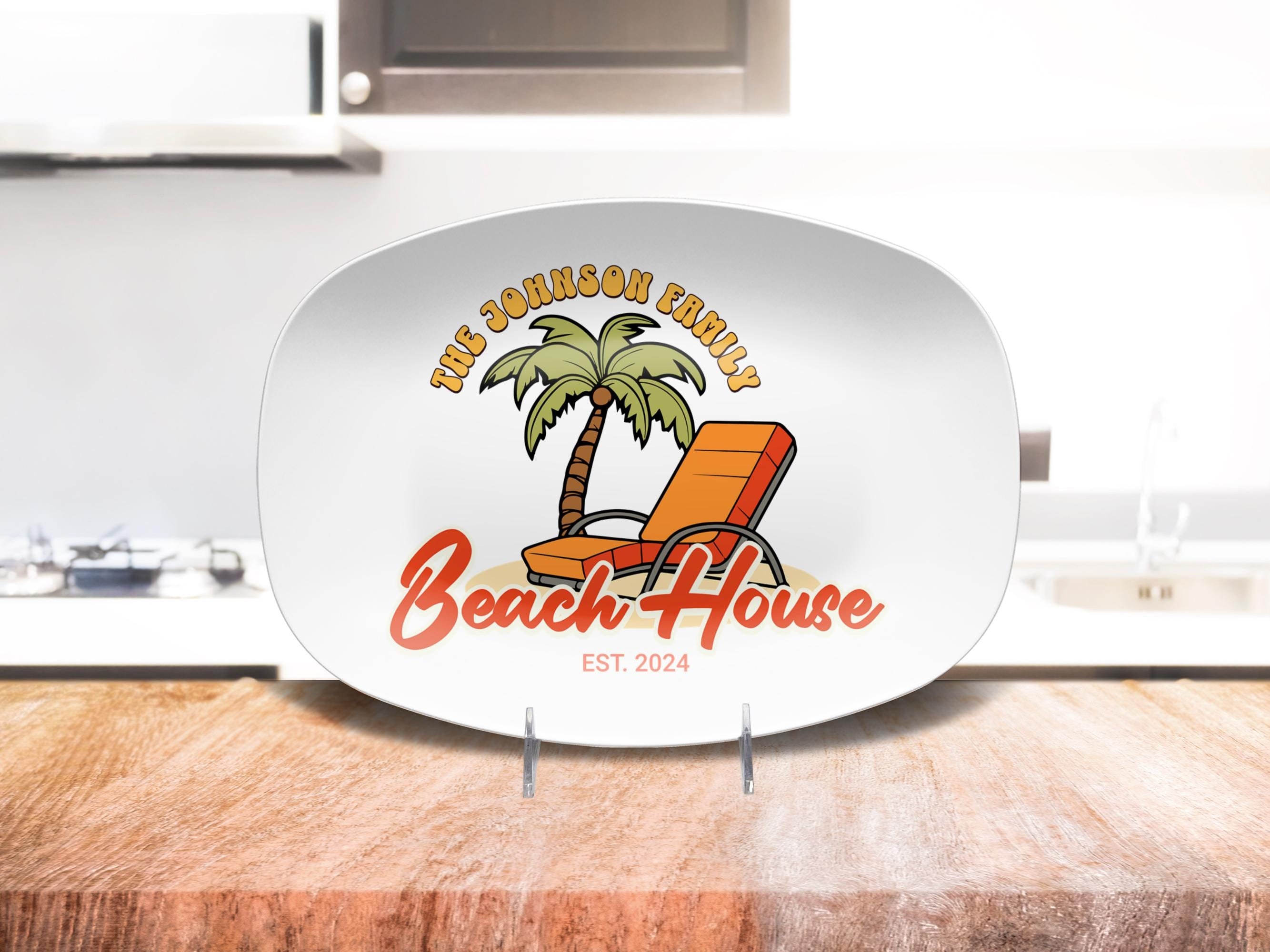 Personalized Beach House Platter, Beachhouse Decor, Ocean House Plate ...
