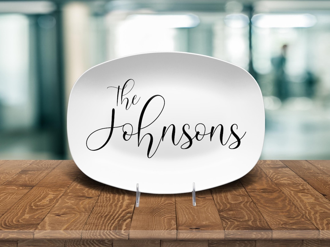 Personalized Name Platter, Farmhouse Platter, Wedding Engagement Custom ...