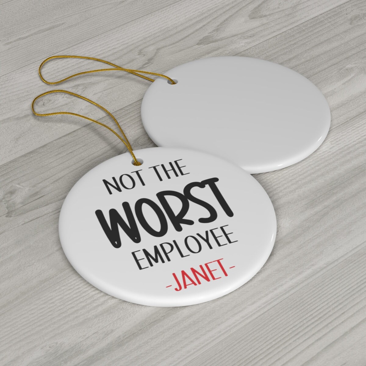 Personalized Employee Appreciation Gift, Not the Worst Employee ...