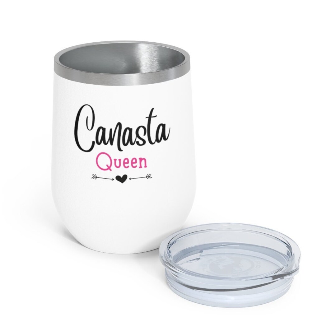 Canasta Queen Wine Tumbler, Wine Tumbler, Canasta, Canasta Accessories ...