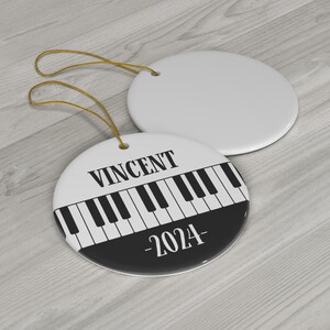 Personalized Piano Player Ornament, Pianist Christmas Ornament, Custom ...