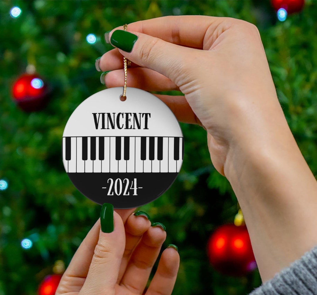 Personalized Piano Player Ornament, Pianist Christmas Ornament, Custom ...