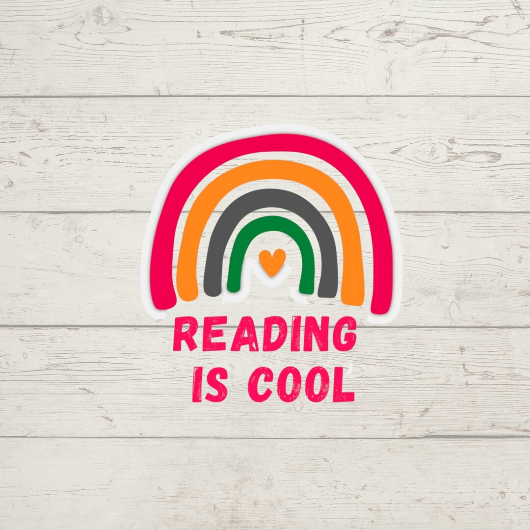 Reading is Cool Sticker, Laptop Sticker, Hydro Flask Decal, Water ...