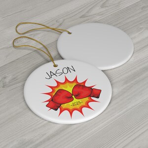 Boxing Gloves Christmas Ornament Boxing Gifts Personalized - Etsy