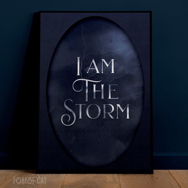 I Am the Storm - Etsy