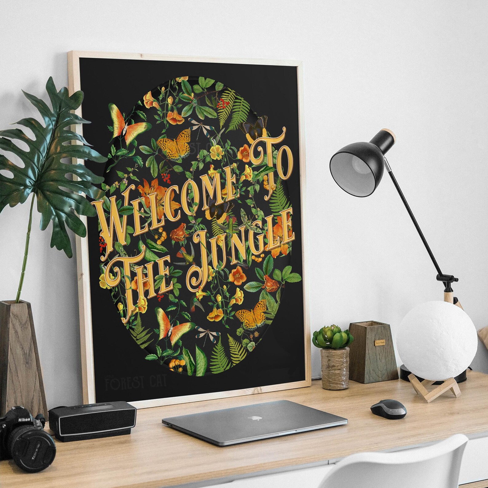 Welcome to the Jungle Print Poster Bedroom Decor Gallery - Etsy UK