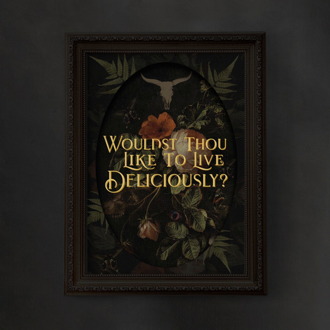 Live Deliciously Art Print, Poster Design Inspired by the Vvitch - Etsy