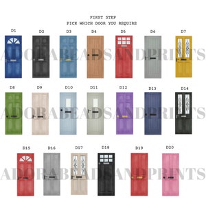 Personalised Front Door Print, Custom Door Card, New Home Card, Our ...