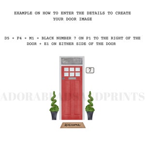 Personalised Front Door Print, Custom Door Card, New Home Card, Our ...