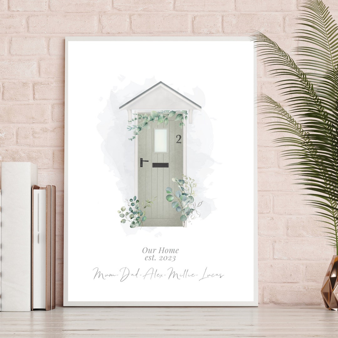 Personalised Our Home Print, Home Decor, New Home Print, Botanical ...