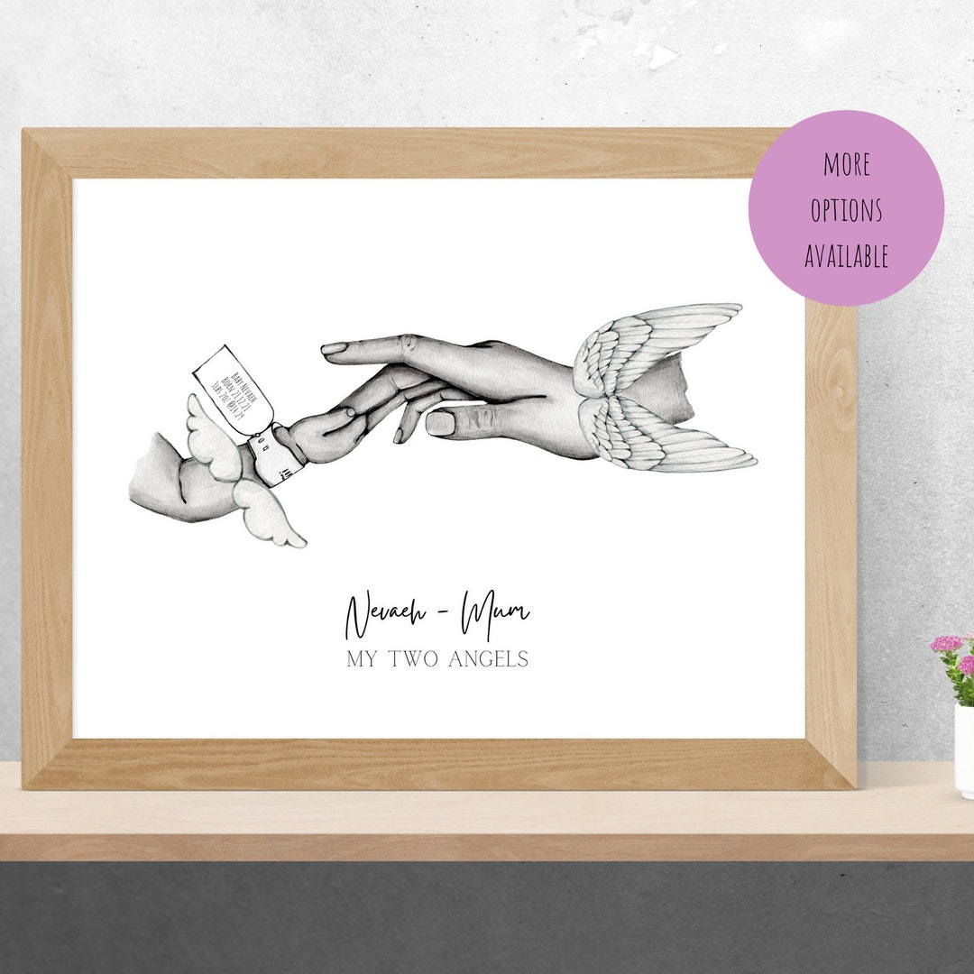 Angel Print, Mother and Child, Baby and Mummy Print, Mom and Baby, Nana ...