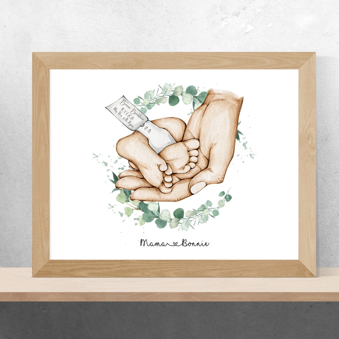Mother and Baby Print New Baby Art Print Personalised Baby - Etsy UK