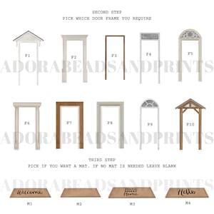 Personalised Front Door Print, Custom Door Card, New Home Card, Our ...