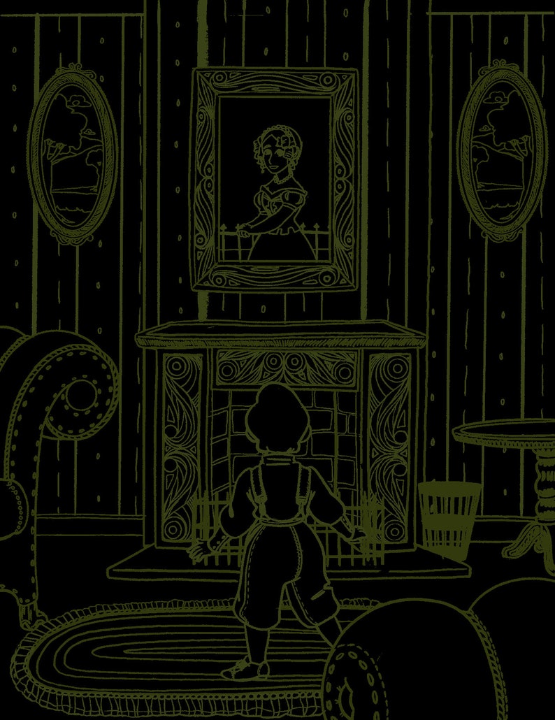 Portrait in the Drawing Room - Etsy