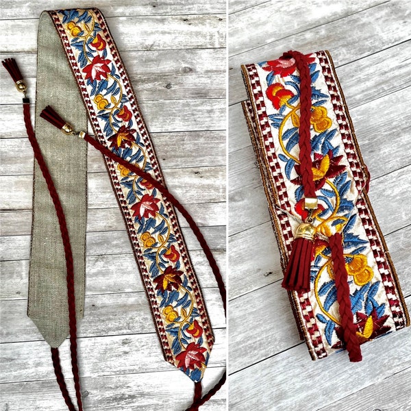 Bandwidth Waist Seal Ethnic Style Tibetan Clothes Robe With String ...